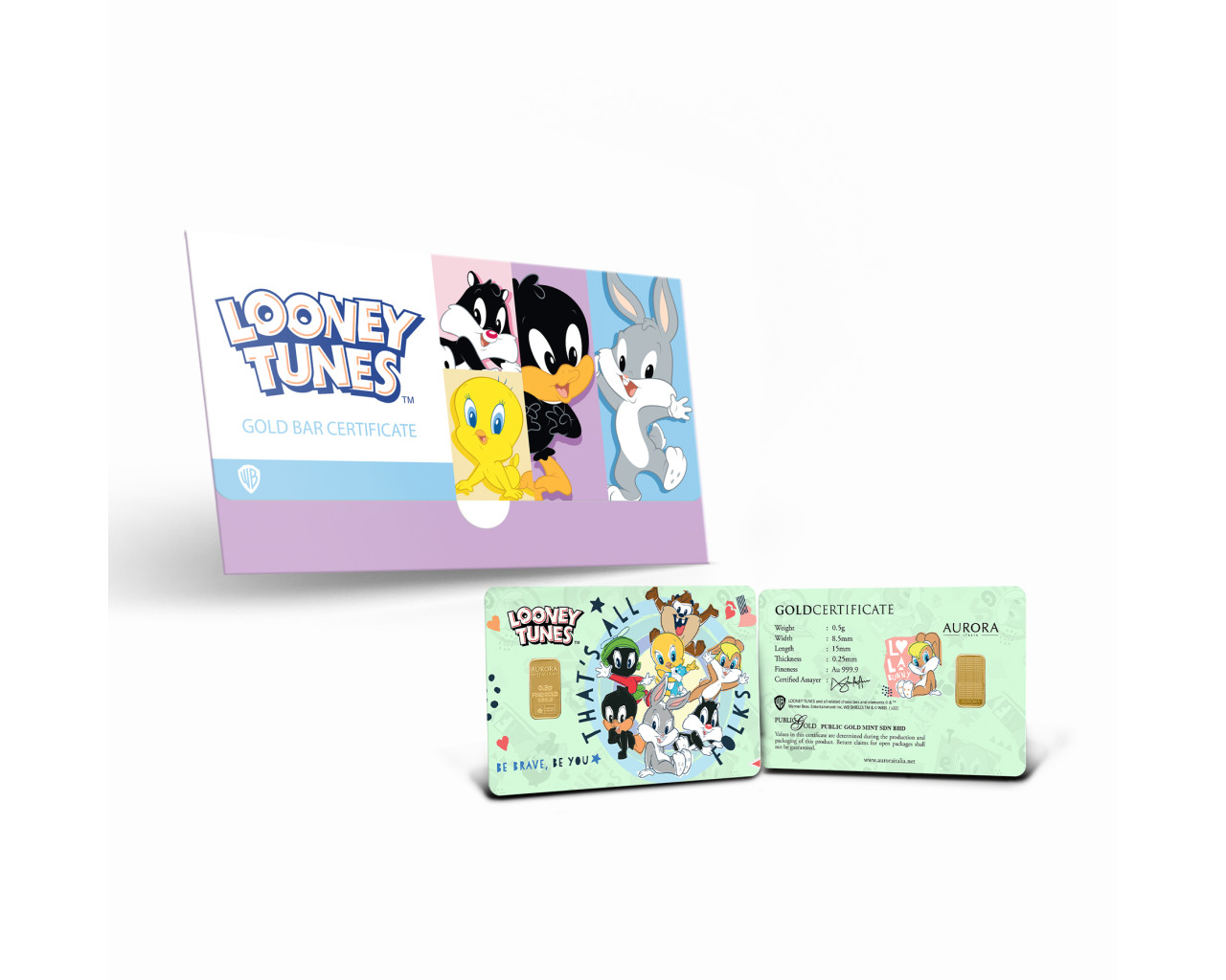 WARNER BROS x AURORA ITALIA (0.5g) 999.9 Baby Looney Tunes: Baby Love ...